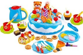 KIK KX7593 Dětský narozeninový dort 80 dílů - modrý