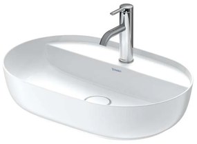 Duravit Luv - Umyvadlo na desku, 60x40 cm, bez přepadu, s otvorem pro baterii, bílá/matná bílá 0380602600