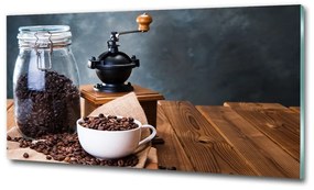 Wallmuralia Foto obraz skleněný horizontální Mlýnek na kávu 100x50