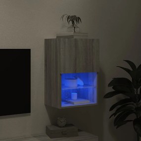 vidaXL TV skříňka s LED osvětlením 40,5 x 30 x 60 cm [837039] Barva: dub sonoma