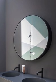 Zrcadlová skříňka Cielo Catini 90x12 cm černá matná CASPCTNM