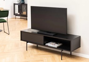 ACTONA TV stolek ANGUS černý 140x40 cm
