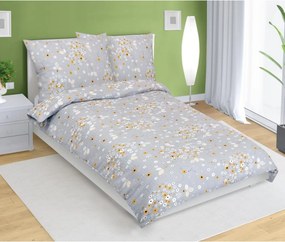 Povlečení krepové Šedá 80/905 - 140x200, 70x90 cm