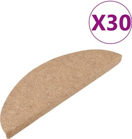 Samolepicí rohože na schody 30 ks béžová 56x17x3 cm 3365895
