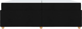 Rám postele s matrací Černá 200 x 200 cm textil 3399379