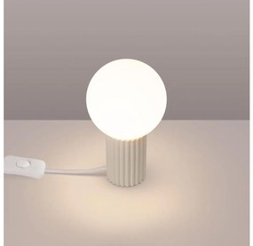 Sollux SL.1721 - Stolní lampa HALO 1xG9/8W/230V pr. 12 cm krémová