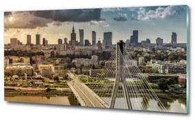 Wallmuralia Fotoobraz skleněný na stěnu do obýváku Varšava Polsko 100x50