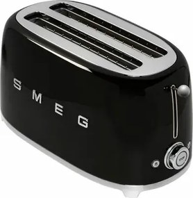 SMEG 50's Retro Style černá / Topinkovač / 1500 W / 2 sloty / 4 topink
