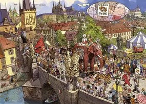 HEYE Puzzle Pouliční průvod / 2000 dílků / 97 × 69 cm