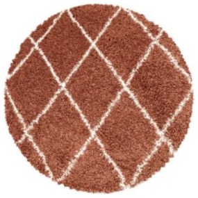 Ayyildiz koberce Kusový koberec Alvor Shaggy 3401 terra kruh ROZMĚR: 160x160 (průměr) kruh
