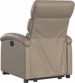 Zvedací polohovací křeslo cappuccino umělá kůže 3204046