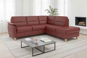 XXXLutz ROHOVÁ SEDAČKA, kůže, červenohnědá Sit & More - Sedací soupravy - 000144033232