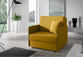 Eka Pohovka AMERYKANKA 166, 90 cm Barva látky: Černá (Kronos 07)