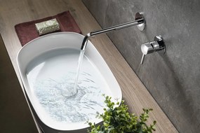 Sapho, RHAPSODY podomítková dvouprvková umyvadlová baterie, chrom