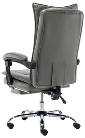 Kancelářská židle antracitová umělá kůže,  20354