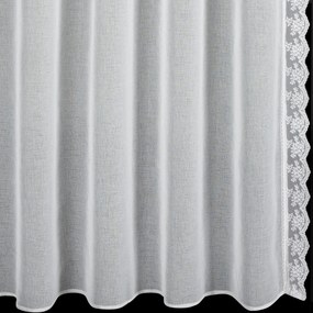 ZÁCLONA NA PÁSCE SUZAN, SADA 2KS 140X270 CM BÍLÁ