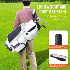 91,4 cm taška na golfový vozík 14cestný organizér Dělič Top 13 kapes Bílý nylon