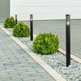 LED Solution Černý zahradní sloupek pro žárovku E27 100cm 10472