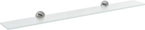 Sapho X-Round - Polička, délka 100 cm, mléčné sklo/chrom XR009-09
