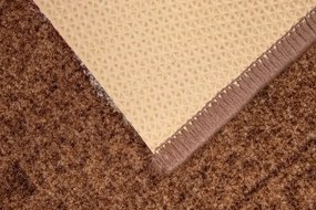 Associated Weavers, Protiskluzový běhoun na míru Jena 44, šíře 80 cm, hnědá, chodba / předsíň