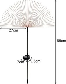 Zahradní dekorační solární lampa pampeliška Gardlov 25477, sada 2ks