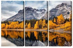 Vícedílný obraz Národní Park Banff V Kanadě Nedostatek Nedostatek Plátno Canvas 150x100