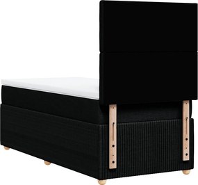 Box spring postel s matrací černá 100 x 200 cm textil 3291983
