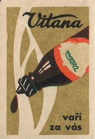 Plechová cedule Vitana vaří za vás Velikost: A5 (20 x 15 cm)