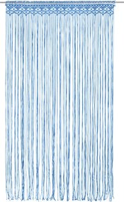 Macramé závěs modrý 140 x 240 cm bavlna 323987