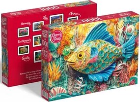 CHERRY PAZZI Puzzle Papírová ryba / 1000 dílků