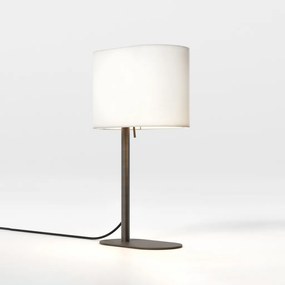 Designová stolní lampička s asymetrickým stínítkem Venn Table Noha: Bronzová, Stínítko: Bílé