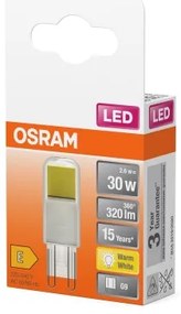 LED žárovka G9 OSRAM 2,6W (30W) teplá bílá (2700K) 320°