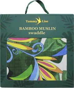 Tommy Lise Bambusová mušelínová plena Lush Garden 120x120 cm