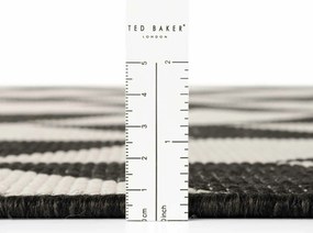 Ted Baker, Kusový koberec Ted Baker Haringey 106378 Black White, 120x170, černobílá, chodba / předsíň