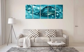 Obraz Diamantový prach Blue Velikost (šířka x výška): 150x60 cm