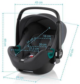 Britax Römer Autosedačka Baby-Safe 3 i-Size, 0-15 měsíců Nordic Grey