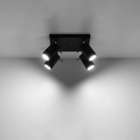 Sollux Lighting Stropní svítidlo RING 4 černé
