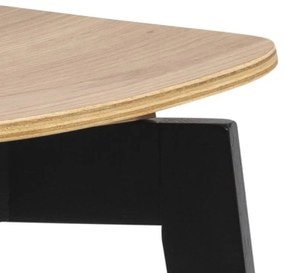 Designová jídelna židle Nieves černá a přírodní