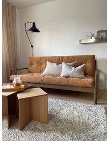Béžová lněná rozkládací pohovka 205 cm Knob – Karup Design