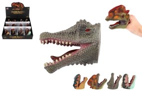 Maňásek hlava dinosaura guma 5x10 cm mix druhů (1 ks)