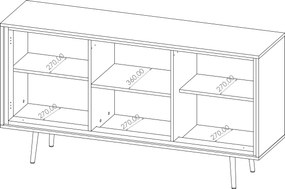 GiB Meble komoda TORI TR01 Barva: Kašmír