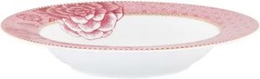 Pip Studio Spring to Life Polévkový talíř 21,5cm růžový