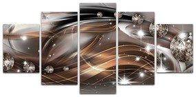 Malvis ® Luxusní obraz Hvězdný prach Velikost: pětidílné schody - 150x75 cm