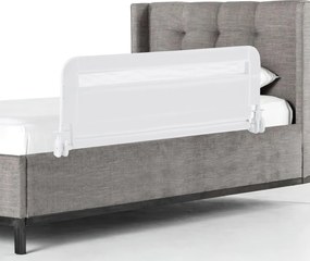 Costway Zábrana na postel pro batolata 100 cm skládací zábrana na dětskou – bílý