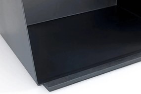 Chlebník s krájecí deskou KUBO, černý, WENKO