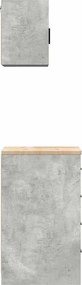 Garážové skříně 2 ks Beton Grey kompozitní dřevo 3328326