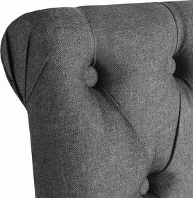 Jídelní židle 6 ks tmavě šedé textil 275151