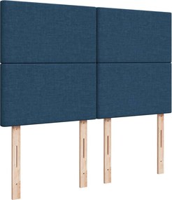 Box spring postel s matrací modrá 160x200 cm textil 3292838
