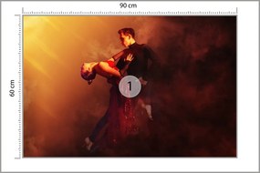 Fototapeta Pár Tančící Tango Omyvatelný vlies 315x210