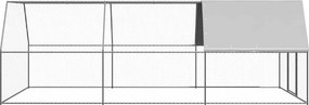 Venkovní klec pro kuřata 3 x 6 x 2 m pozinkovaná ocel 3089325